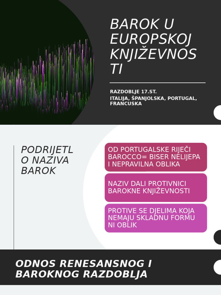 Barok U Europskoj Književnosti | PDF