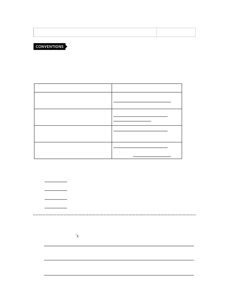 Conventions - Basic Sentence Structures (RP) PDF | PDF | Syntax | Grammar