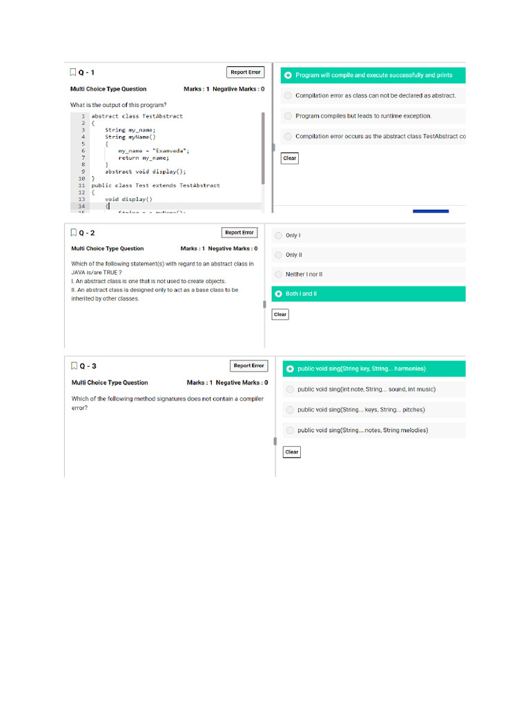 4.java Oops Abstract Exception | PDF