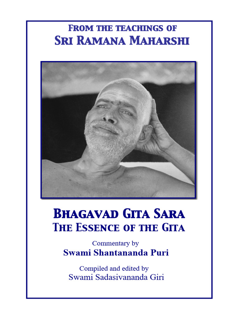 Raman - Bhagvad Gita Sara | PDF | Bhagavad Gita | Religious ...