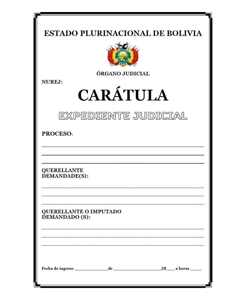 Carátula Expediente | PDF