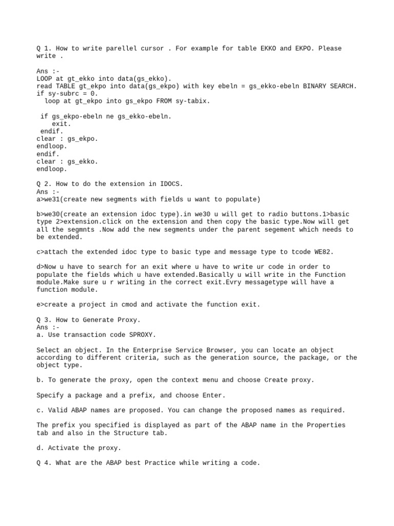 ABAP_10 | PDF | Software | Information Technology