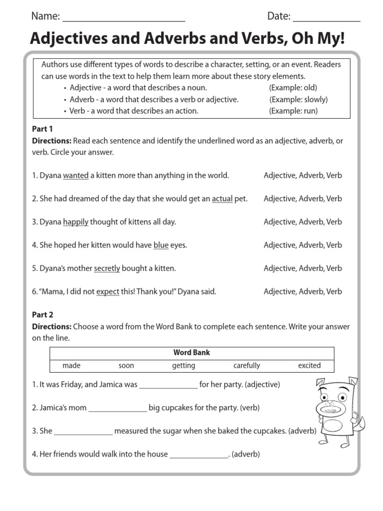 adjectives-and-adverbs-and-verbs-oh-my | PDF