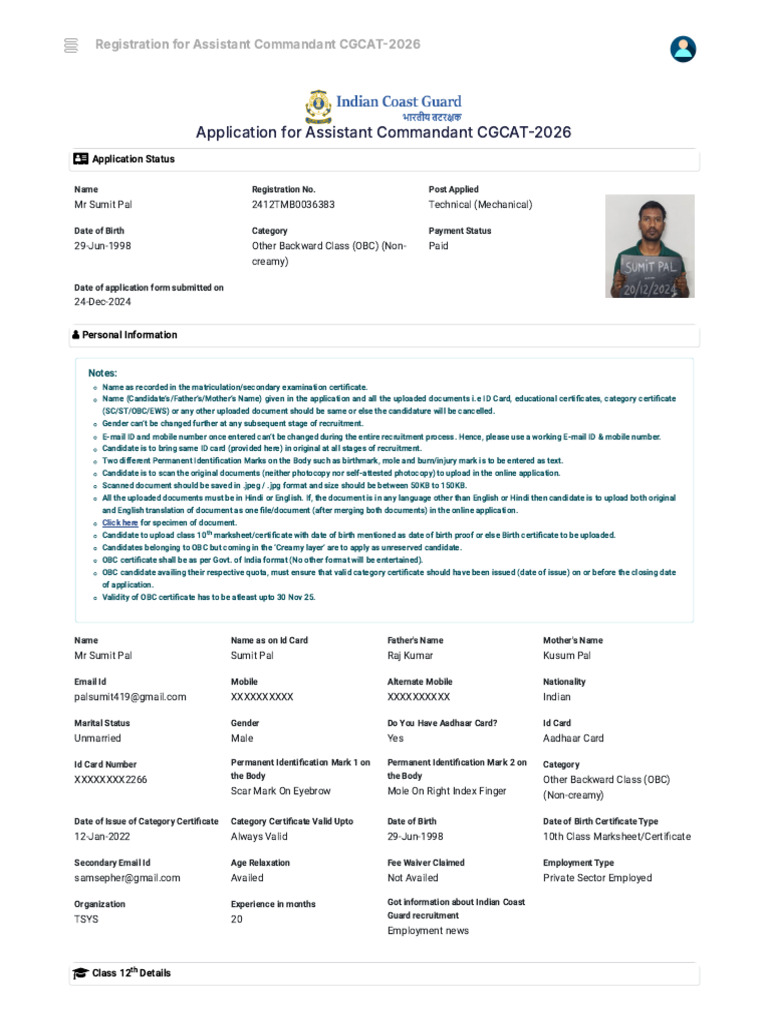 ICG - After Payment Preview | PDF | Identity Document | Academic Term