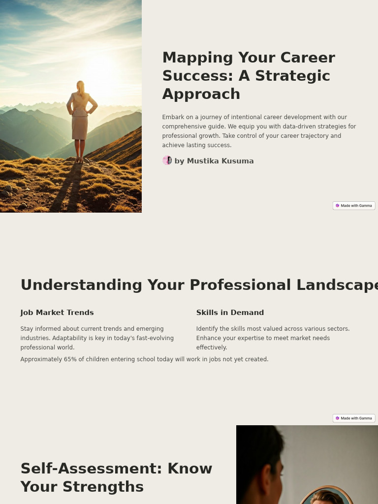 11 Mapping Your Career Success A Strategic Approach | PDF | Swot ...