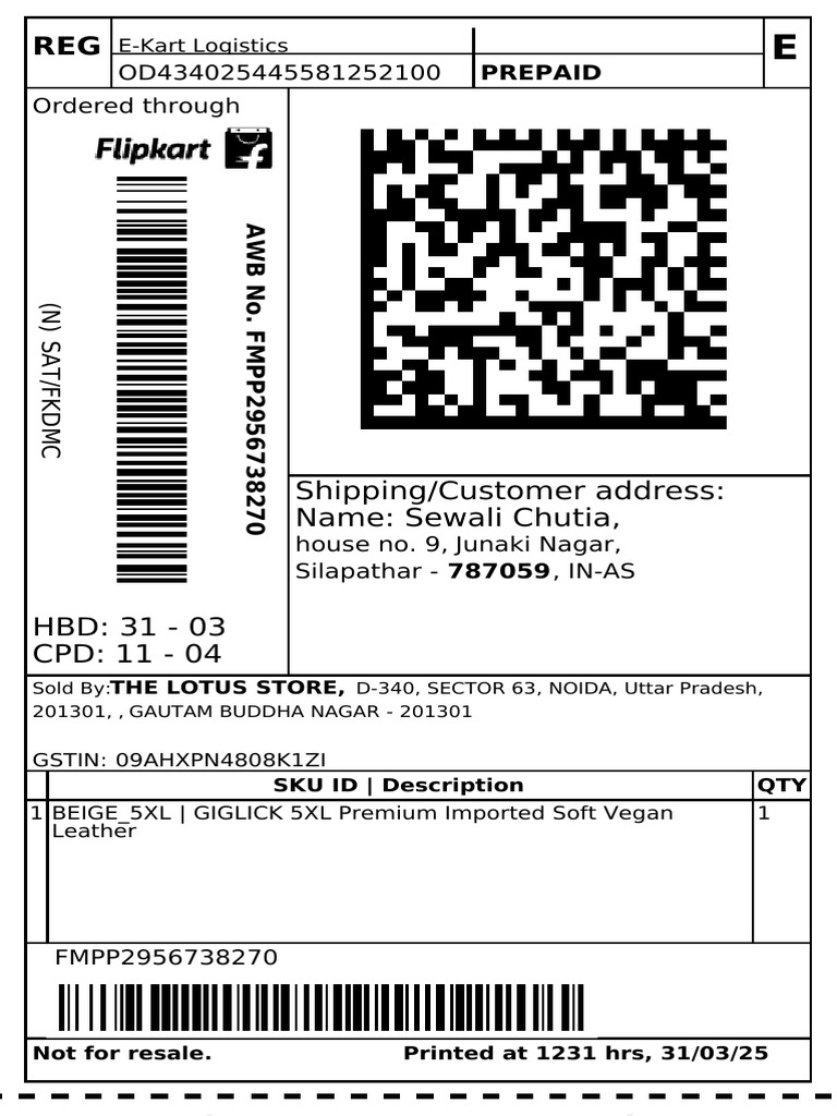 Flipkart-Labels-31-Mar-2025-12-31 (Cropped) | PDF | Cattle Products ...