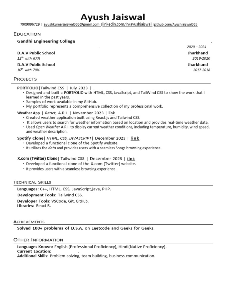 Resume | PDF