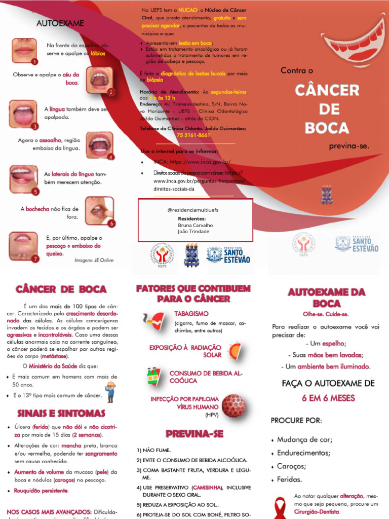 Folder Câncer de Boca | PDF