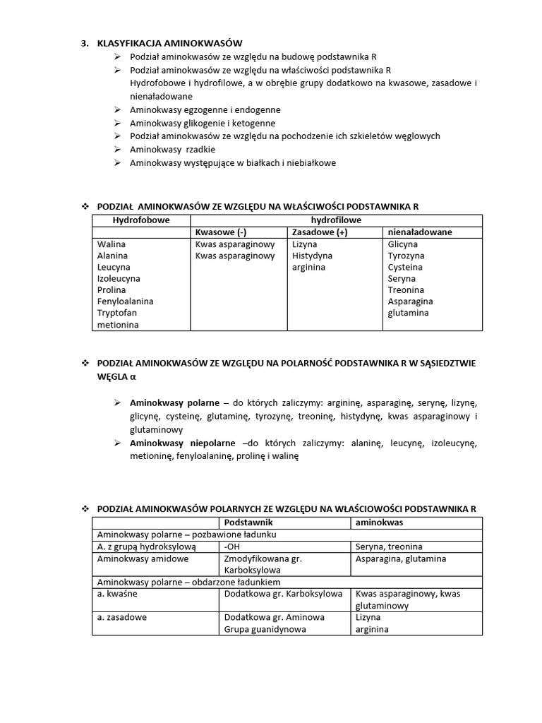 Biochemia Wykłady Kopia | PDF