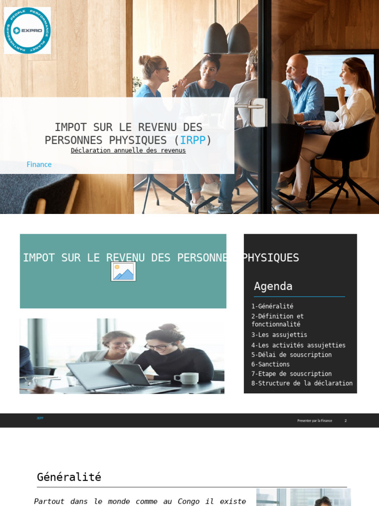 Comprendre l'IRPP au Congo | PDF | Impôt sur le revenu | Impôts