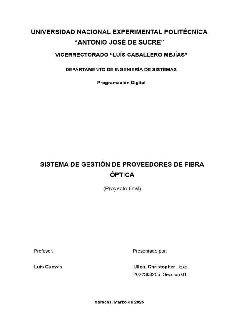 Levantamiento de Informacion. Secc 01, Christopher Ulloa Exp 2022303255 ...