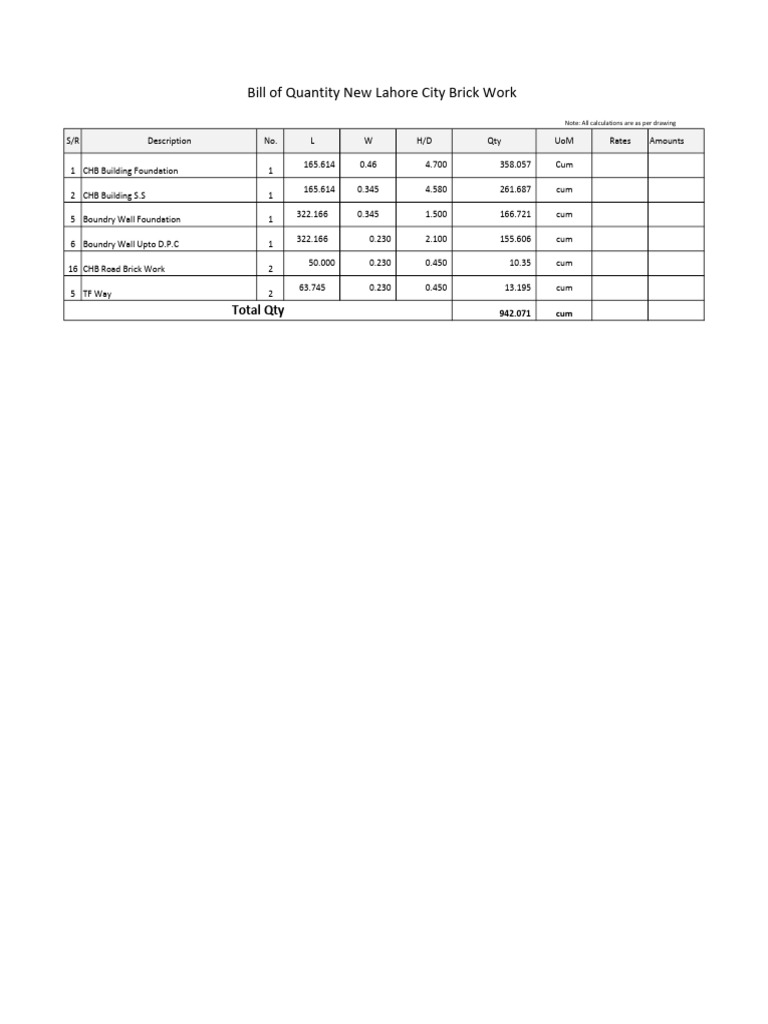 Brick Work | PDF
