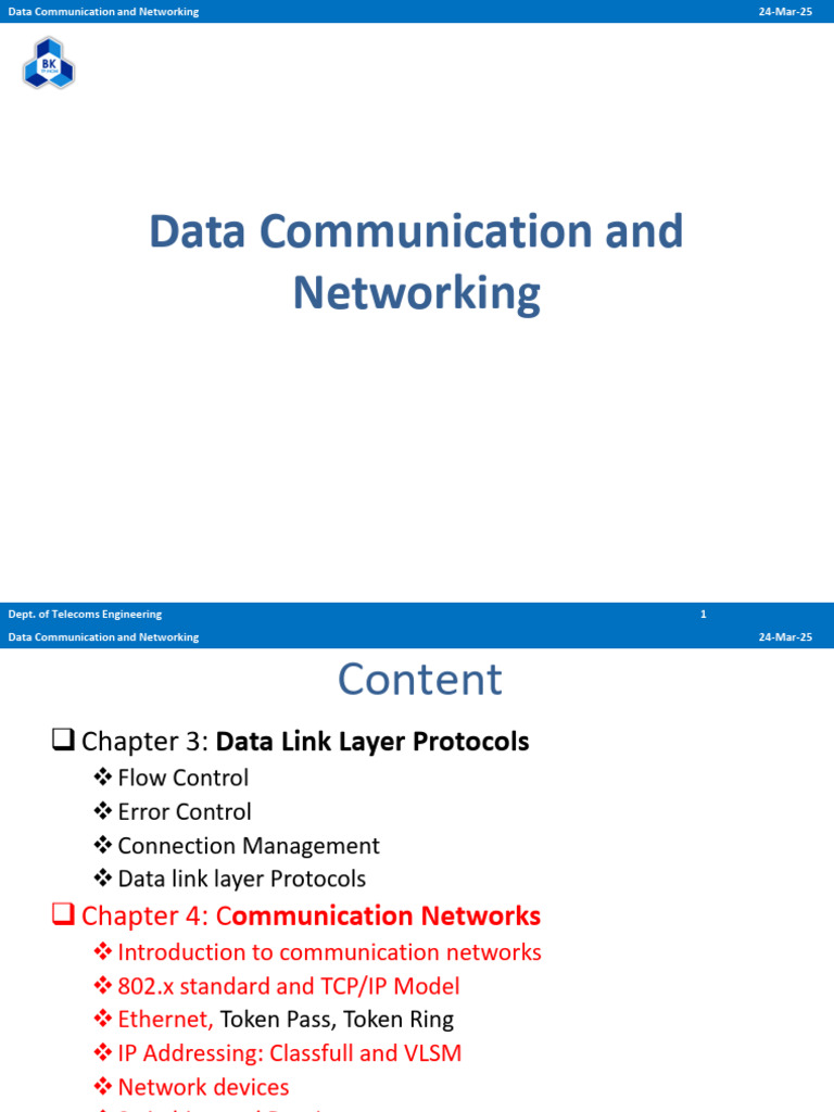 ch04-Communication Networks | PDF | Computer Network | Ethernet