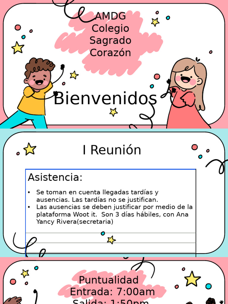Modelo para crear doc sobre Reunion de padres de familia | PDF