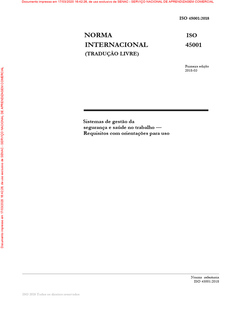Iso 45001-2028 | PDF | Liderança