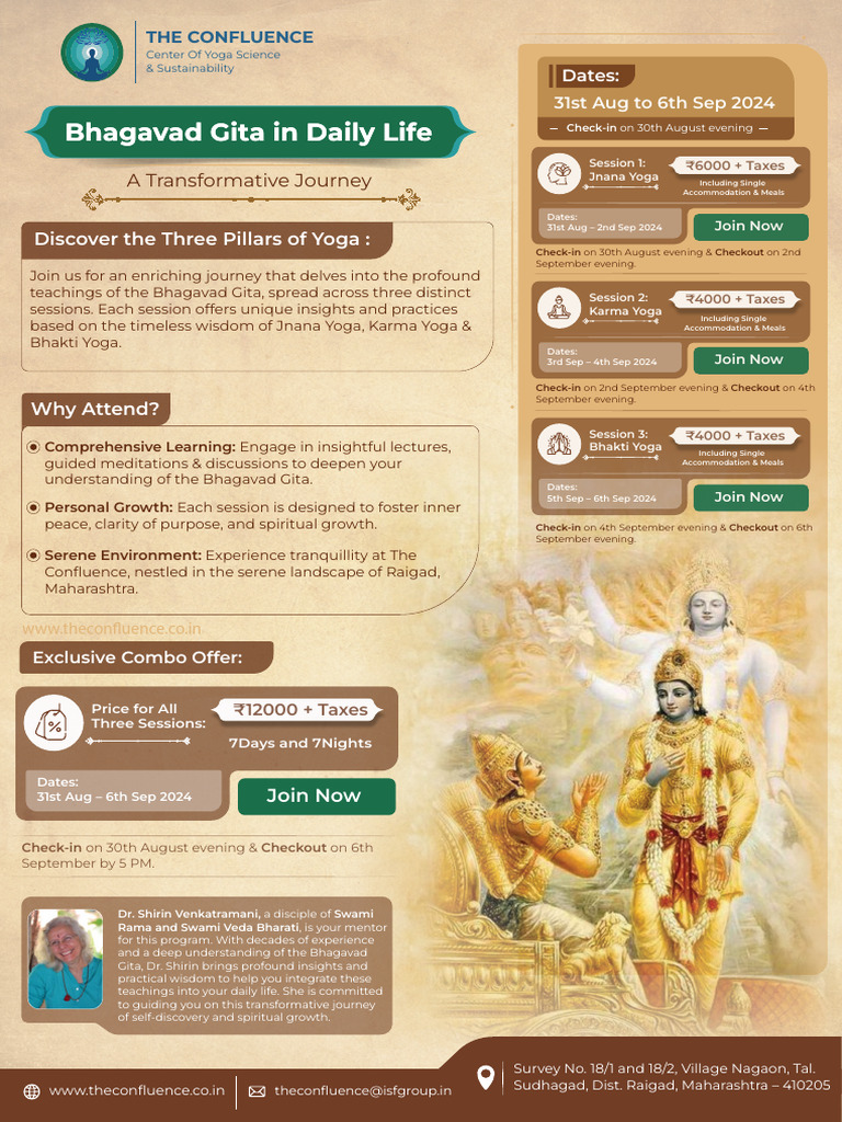 Bhagwat Geeta Brochure | PDF | Bhagavad Gita | Yoga
