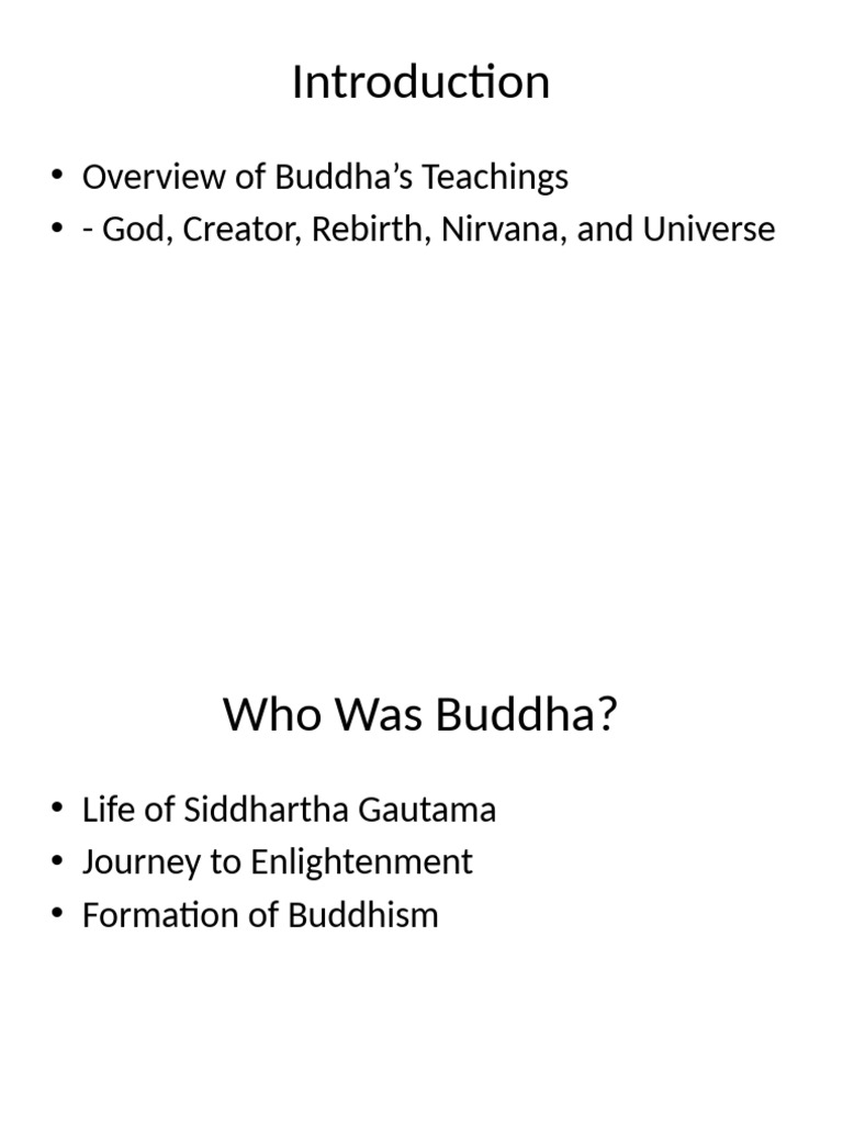 Buddha Concepts Presentation | PDF | Noble Eightfold Path | Four Noble ...