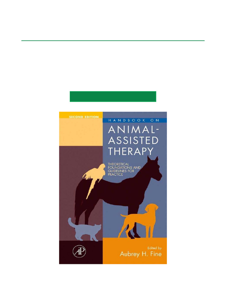 Animal Assisted Therapy Handbook 2nd Ed. | PDF