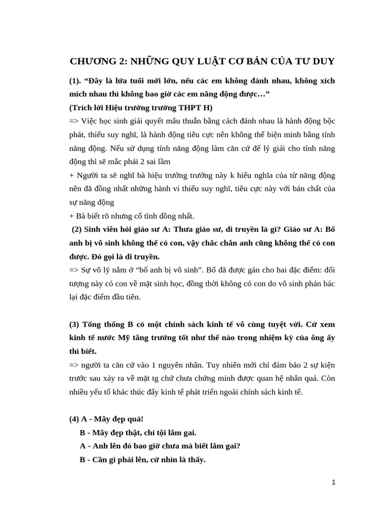 LOGIC HỌC NN | PDF