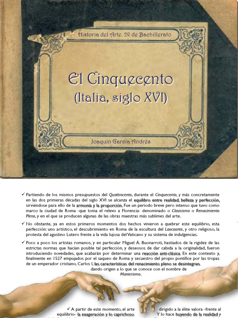 El Cinquecento: Arte y Transformación en Italia | PDF | Renacimiento ...