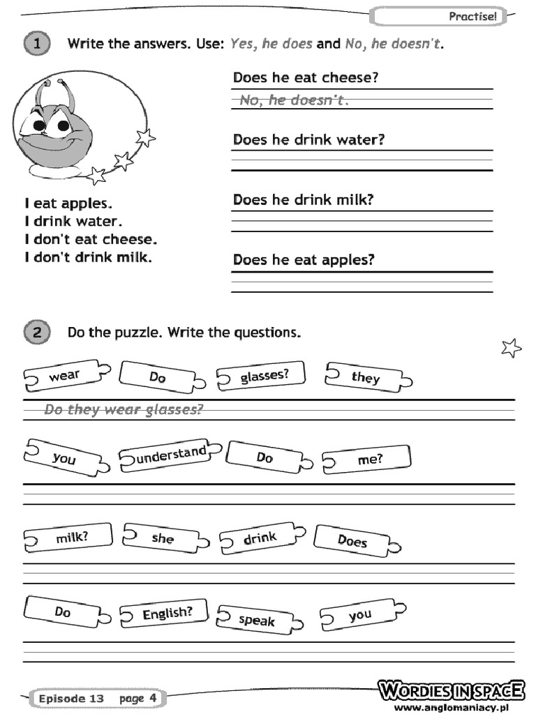 Yes No Questions in The Simple Present Tense | PDF