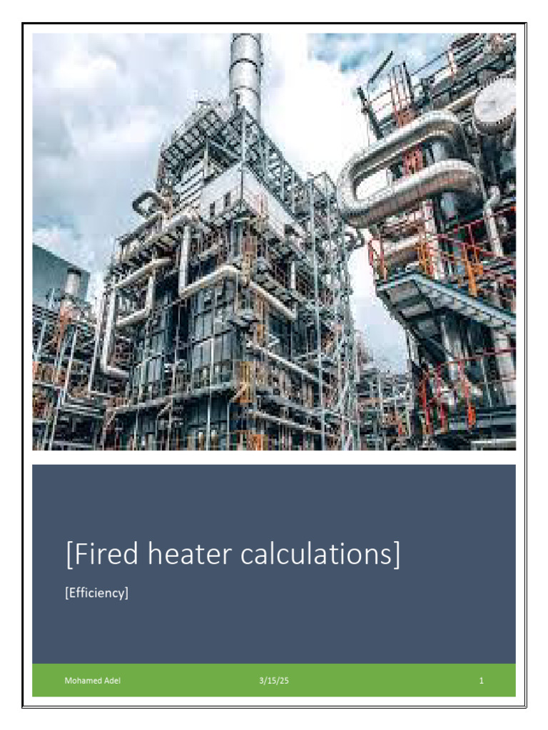 Fired Heater Calculations | PDF | Combustion | Chimney