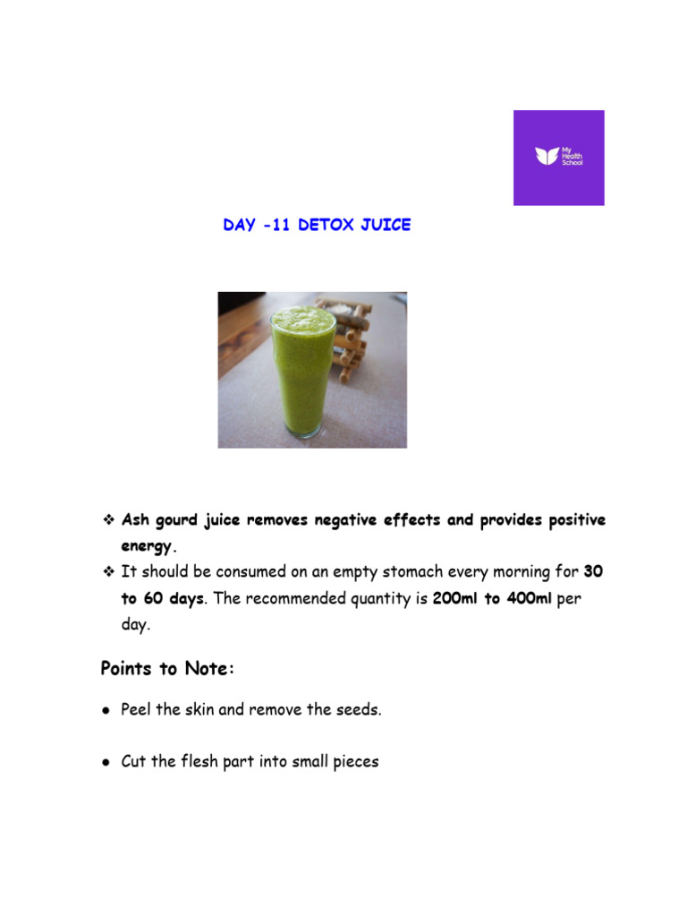 Day - 11 Detox Juice 2 | PDF