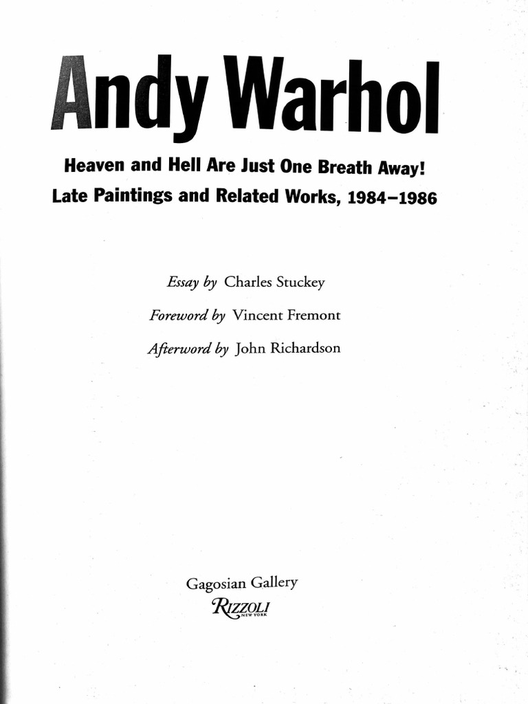 Heaven and Hell | PDF | Andy Warhol