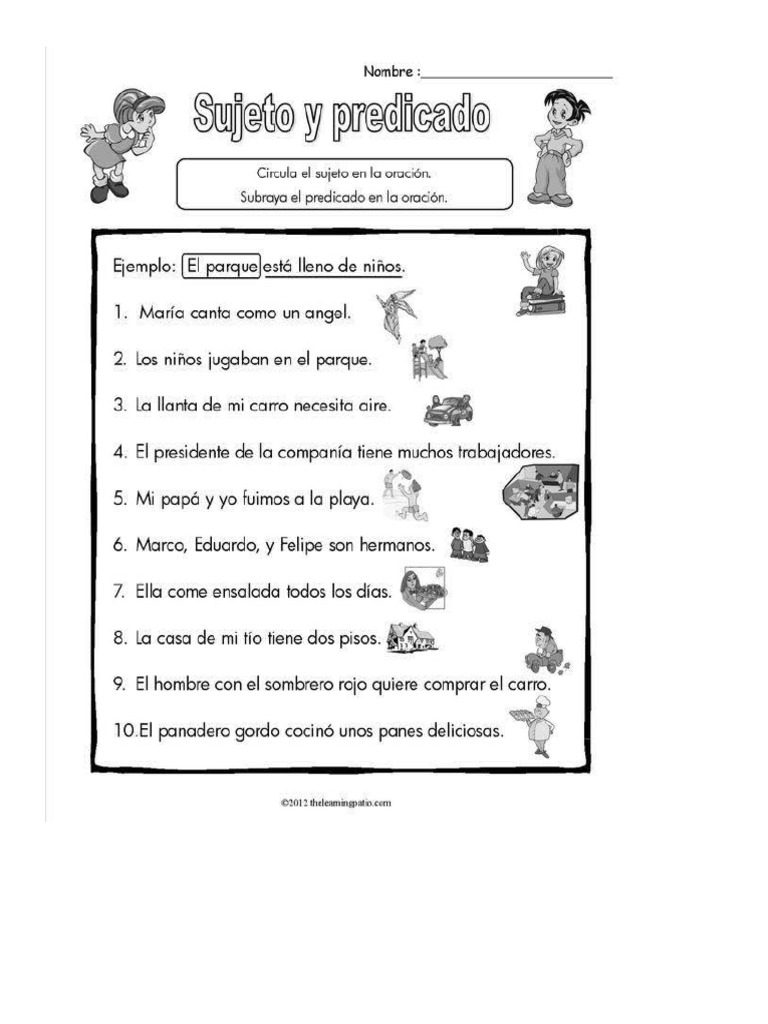 Sujeto y Predicado | PDF