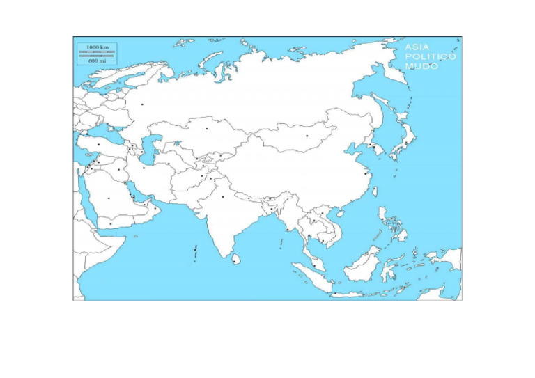 Mapa Politico de Asia | PDF