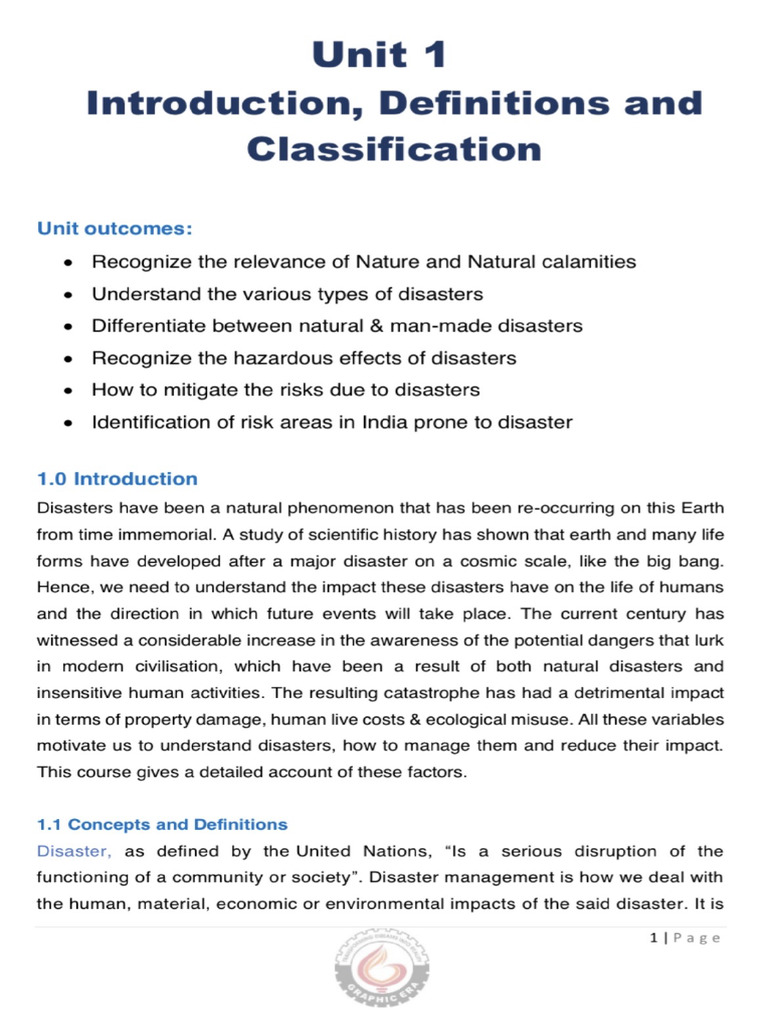 Unit I - (E Notes) | PDF