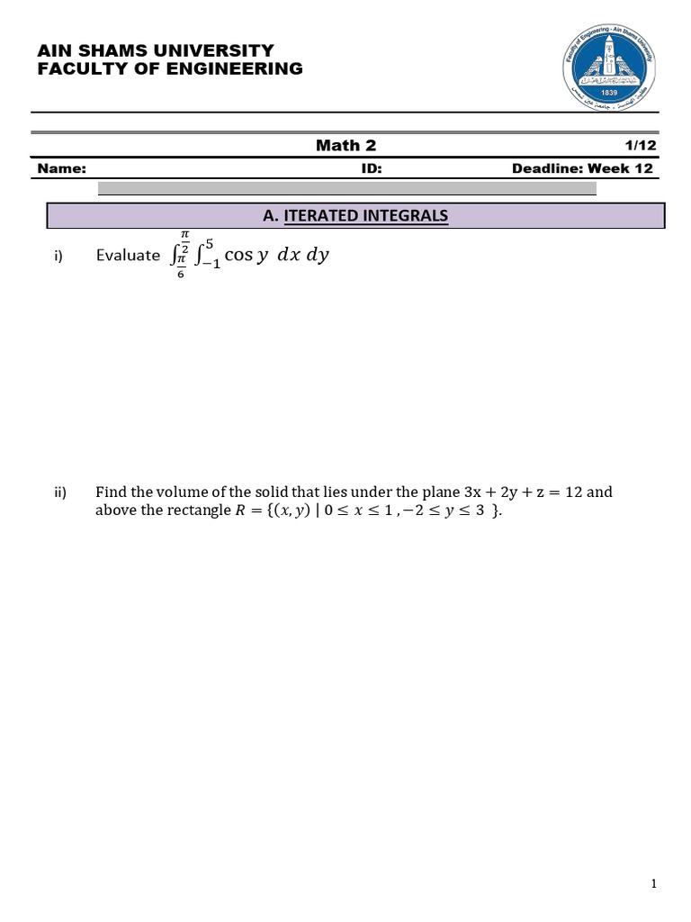 Math2-Major Task-Part 2 | PDF | Sphere | Integral