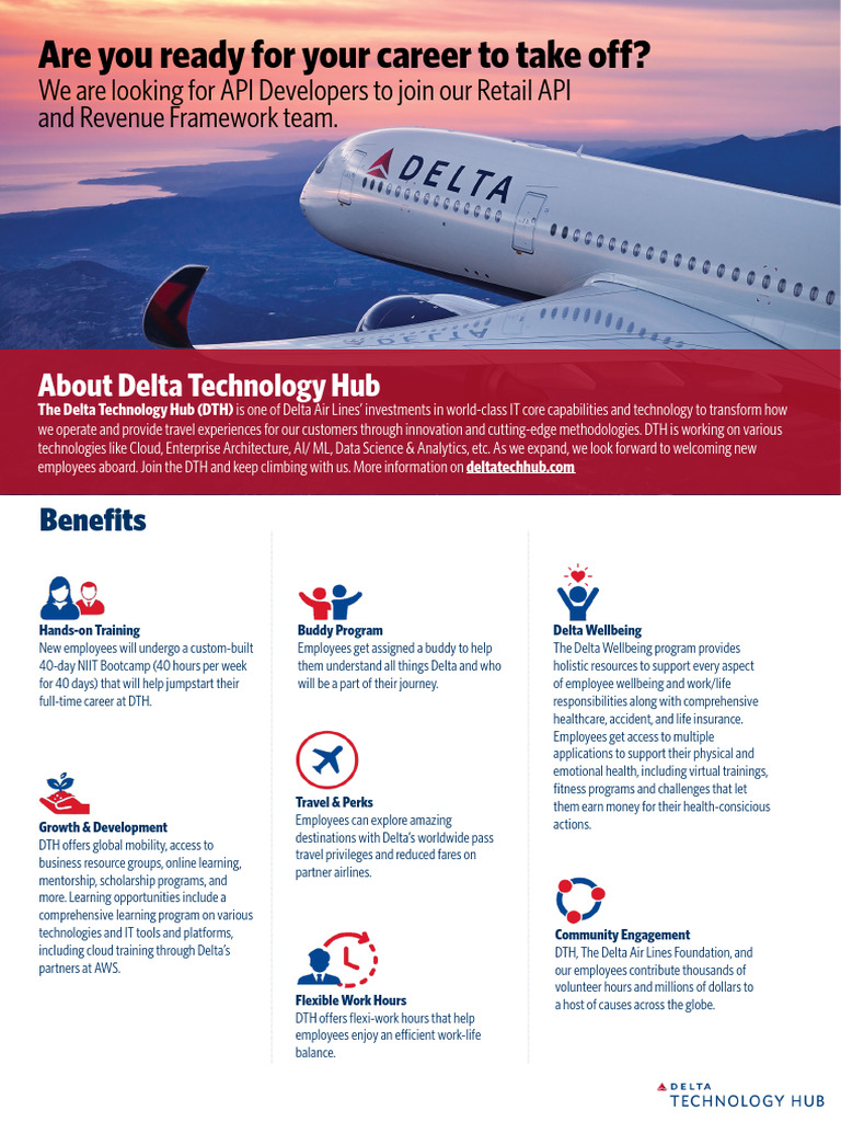 Delta Technology Hub: API Developer Role | PDF | Delta Air Lines ...