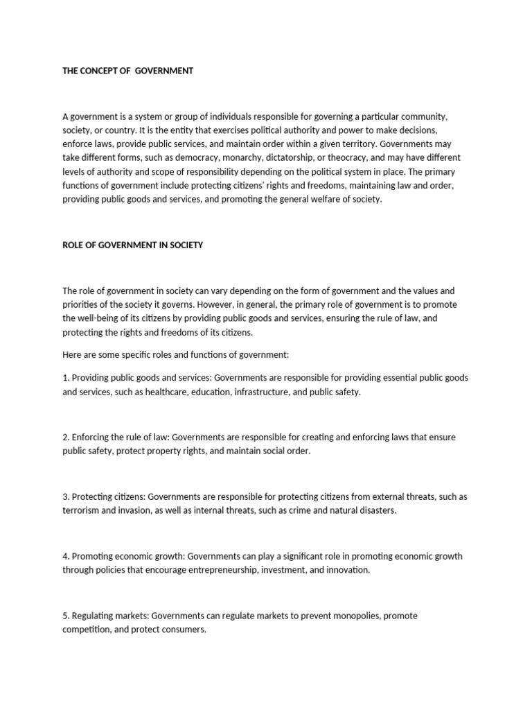 GOVERNMENT ORGANIZATION, MANAGEMENT AND PRACTICE Notes - PAPER 102 ...