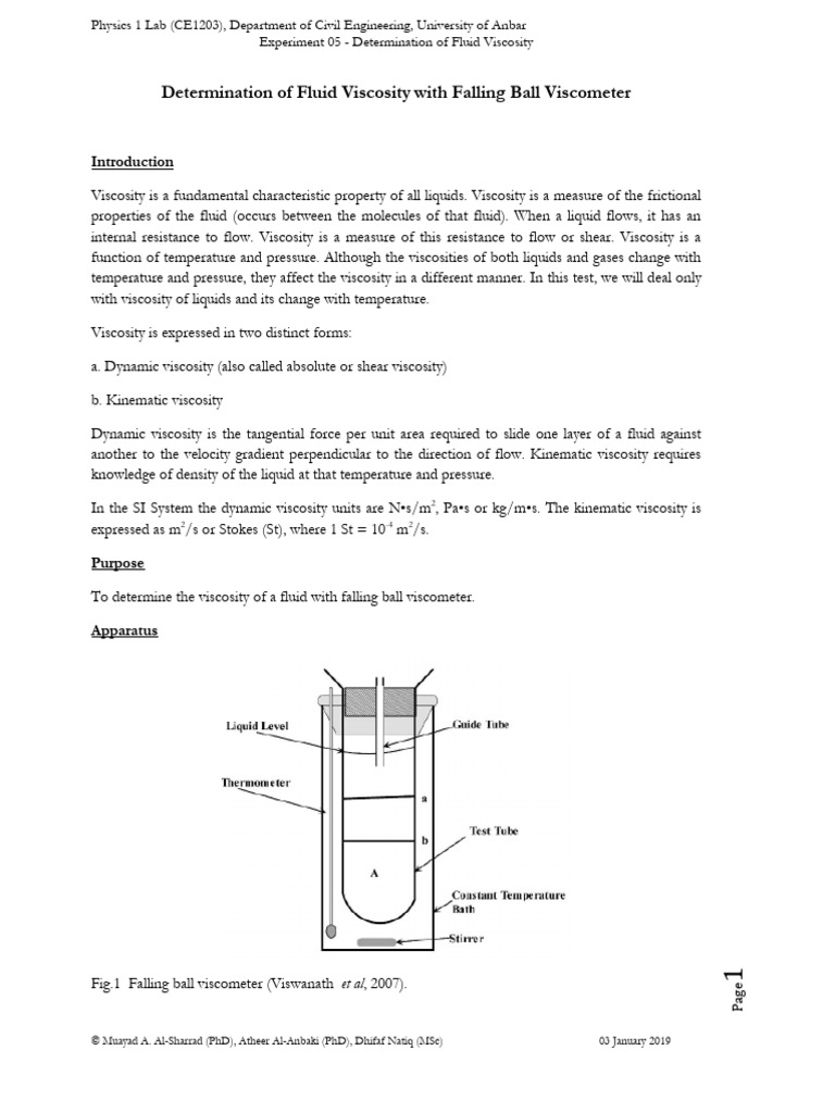 Viscosity of Fluids 2 | PDF | Viscosity | Fluid Dynamics