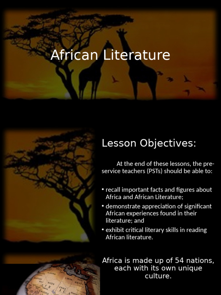 2 Intro To African Lit | PDF | African Literature | Oral Tradition