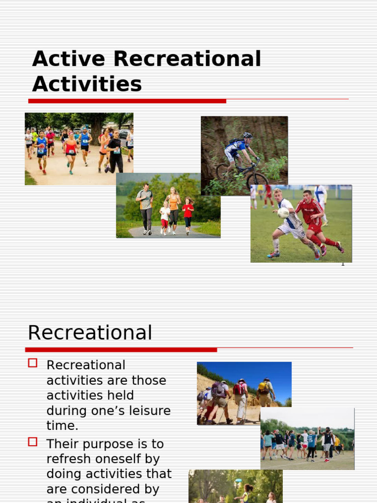Benefits of Active Recreation | PDF