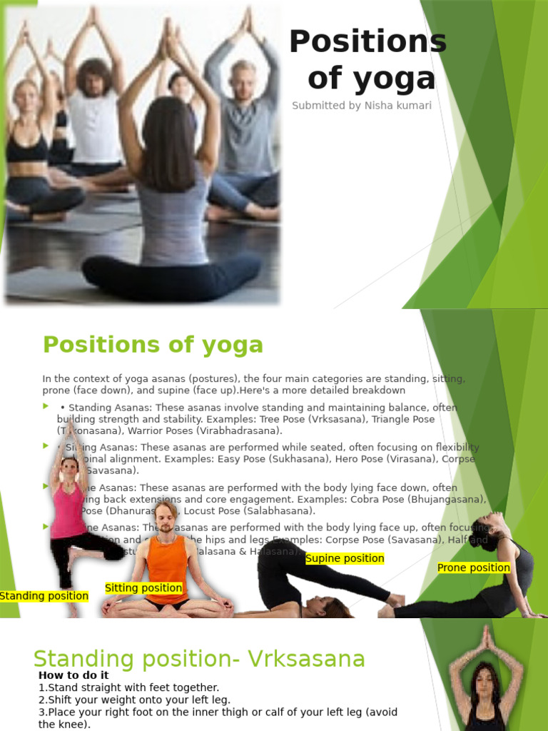 Yoga Positions | PDF | Asana | Breathing
