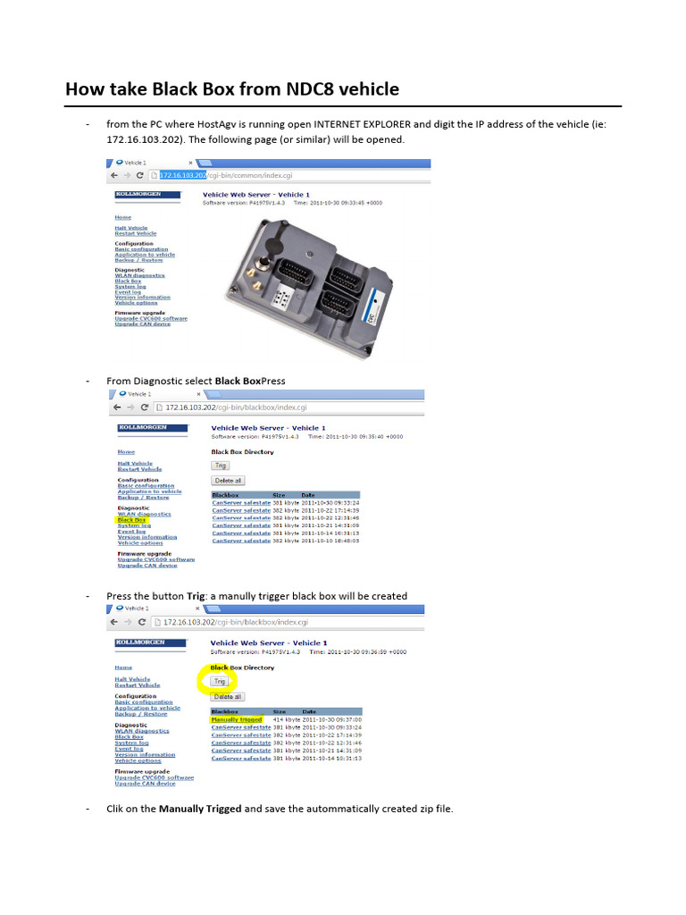 Extracting Black Box Data from NDC8 Vehicle | PDF