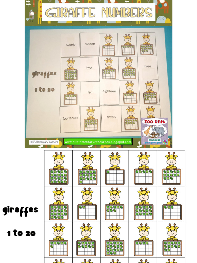 Giraffe Numbers Games | PDF