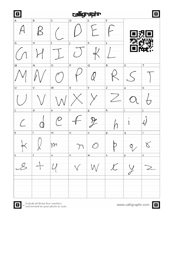 Calligraphr Template | PDF