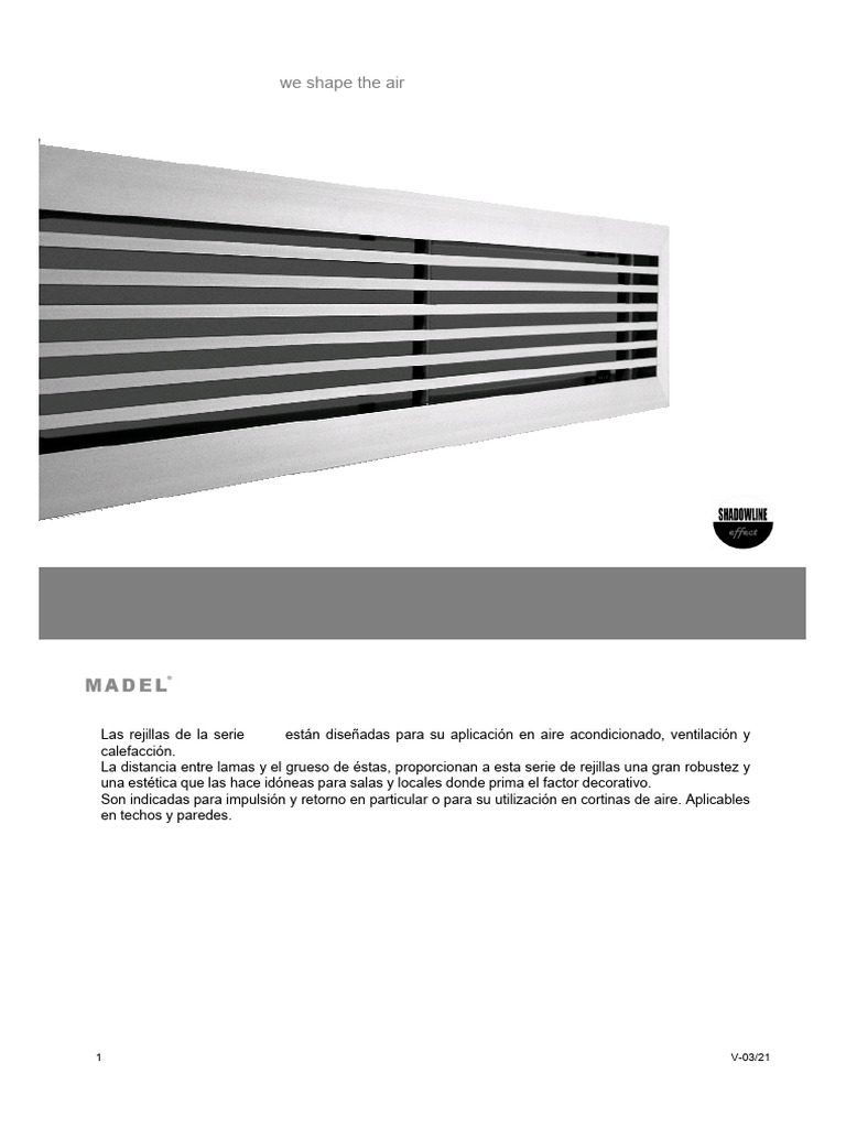 21 MADEL LMT Rejillas Lineales | PDF | Ingeniería mecánica | Ingeniería ...