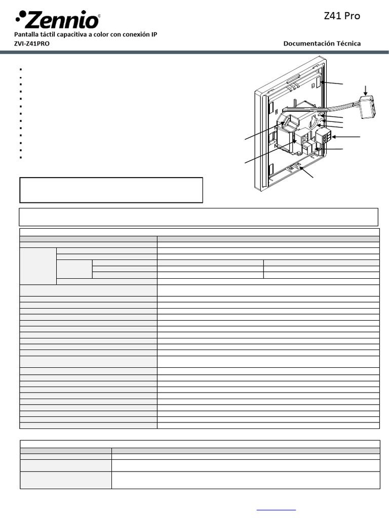 Hoja_Tecnica_Z41_Pro_ES_Ed4 | PDF | Conector eléctrico | USB