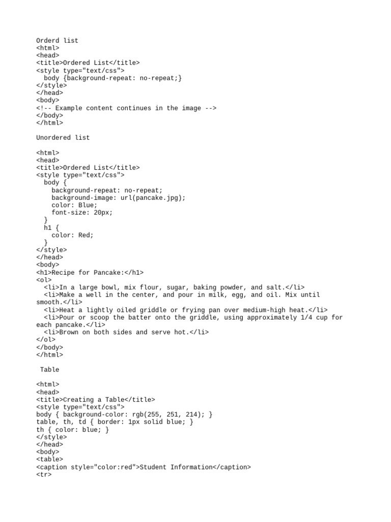 Nittin HTML Programs | PDF
