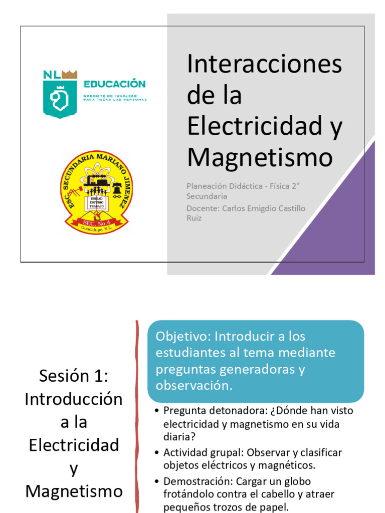 Interacciones entre Electricidad y Magnetismo | PDF | Imán | Ingenieria ...