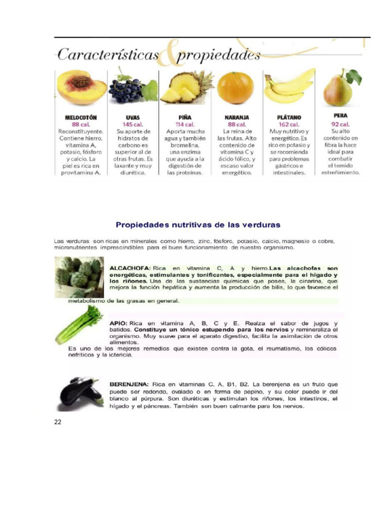 propiedades de las frutas | PDF