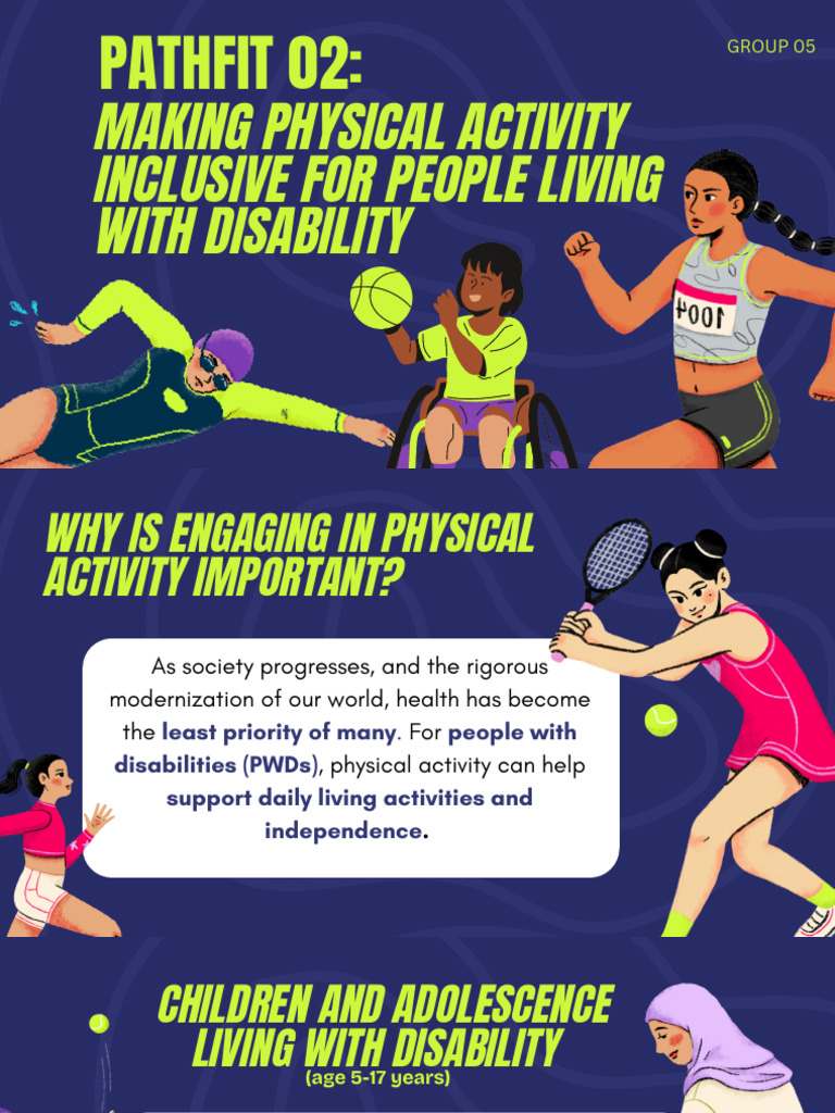 PHYSICAL ACTIVITY FOR PWDs | PDF | Paralympic Games | Flexibility (Anatomy)
