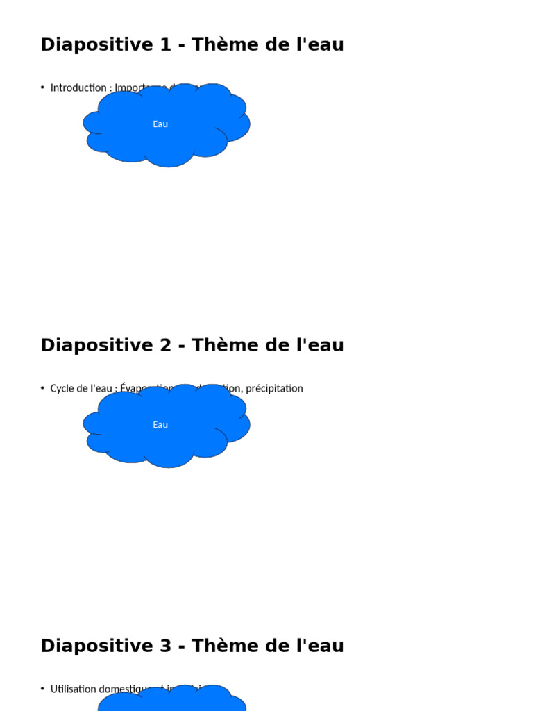 Presentation Eau | PDF