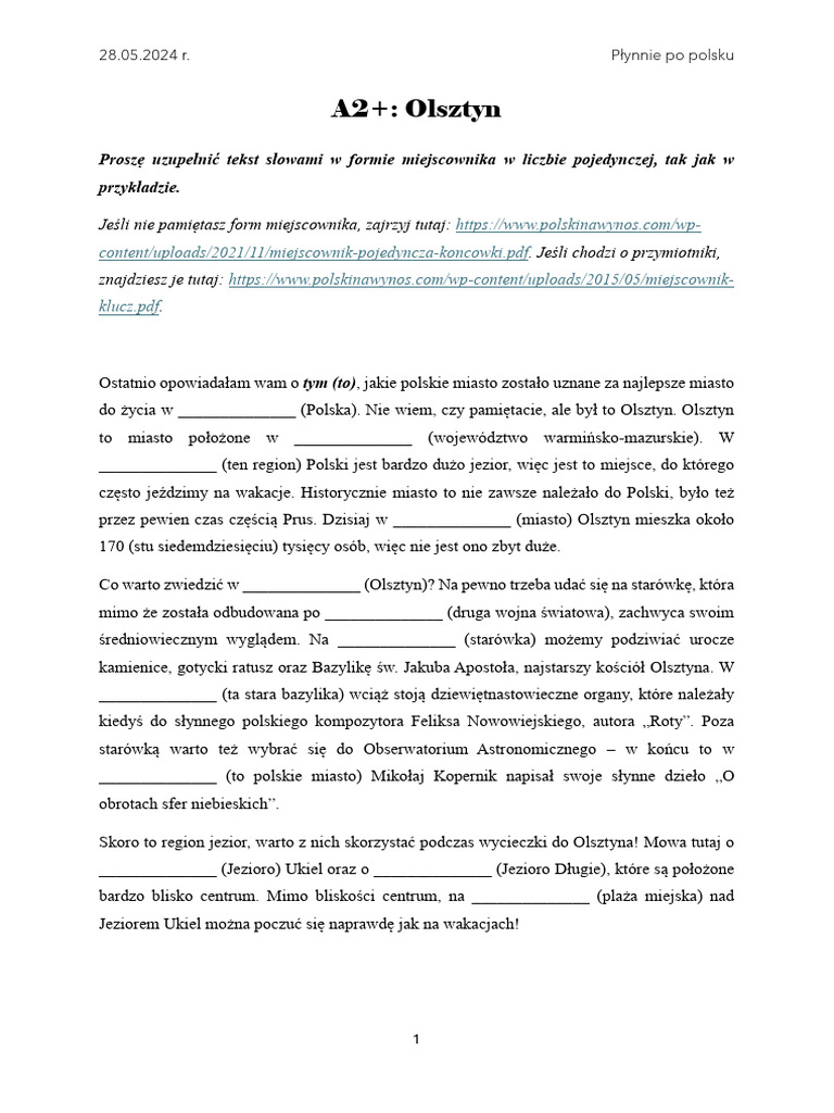 A2 Polish text | PDF